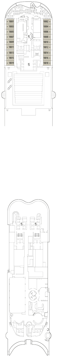 MSC Euribia Deck plan & cabin plan