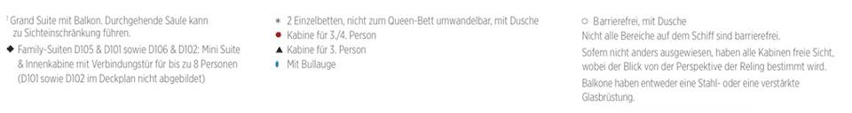 Grand Princess Deck plan & cabin plan