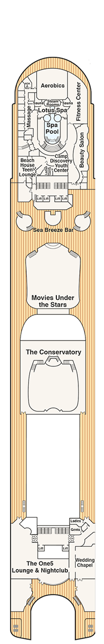 Grand Princess Deck plan & cabin plan