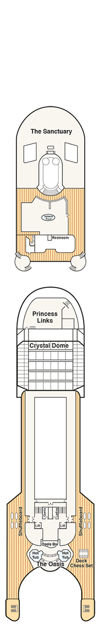 Grand Princess Deck plan & cabin plan