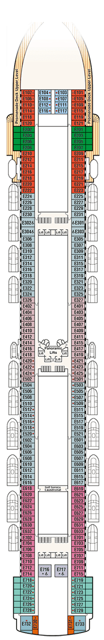 Grand Princess Deck plan & cabin plan