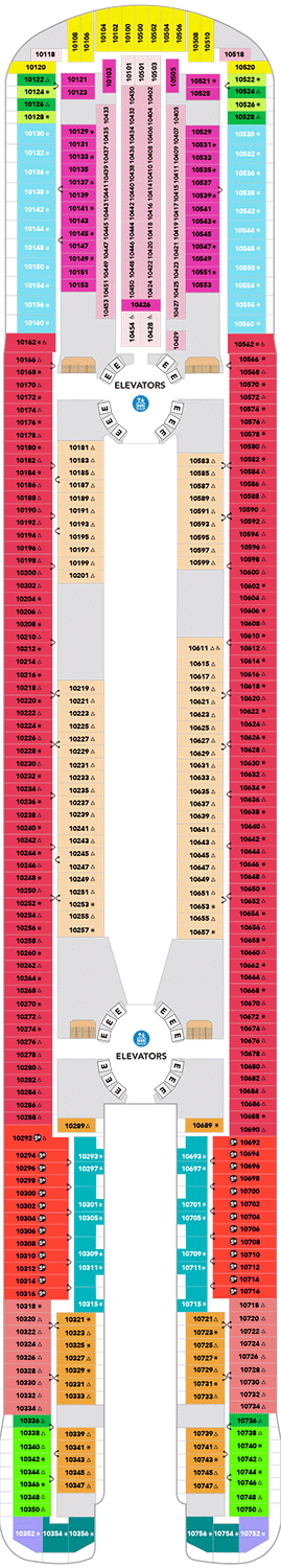Icon of the Seas Deck plan & cabin plan