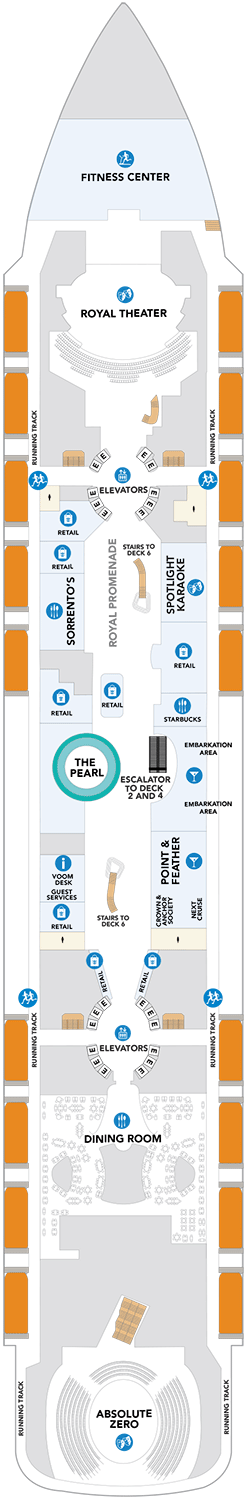 Icon of the Seas Deck plan & cabin plan