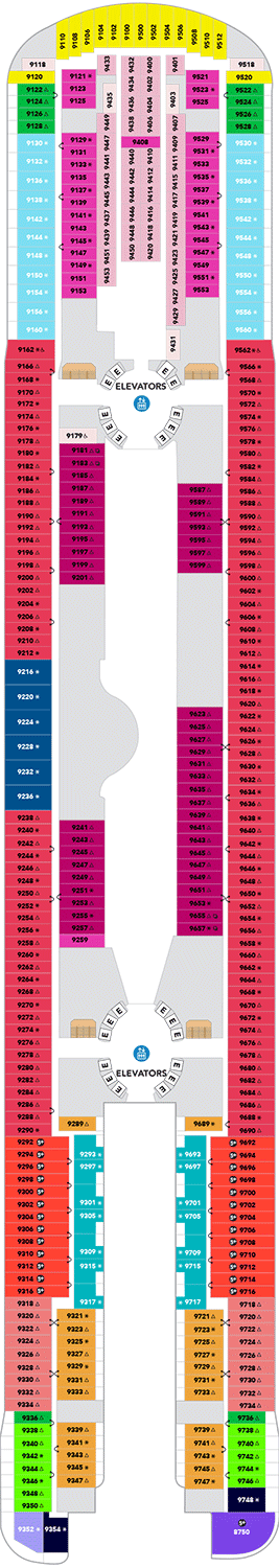Icon of the Seas Deck plan & cabin plan