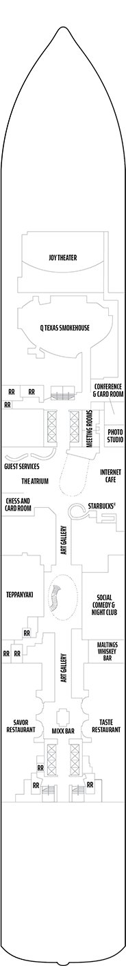 Norwegian Joy Deck plan & cabin plan