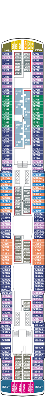 Norwegian Joy Deck plan & cabin plan