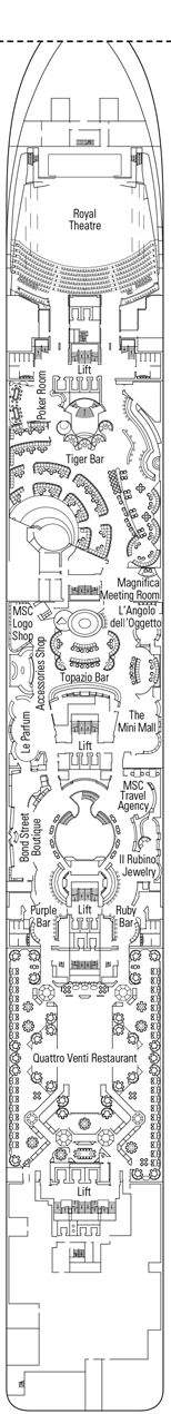 MSC Magnifica Deck plan & cabin plan