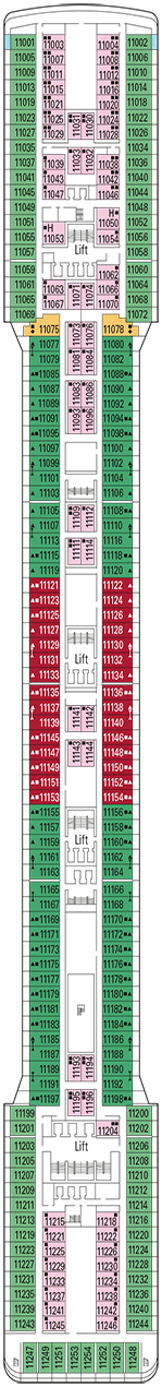MSC Magnifica Deck plan & cabin plan