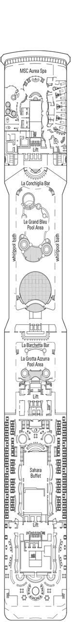MSC Magnifica Deck plan & cabin plan