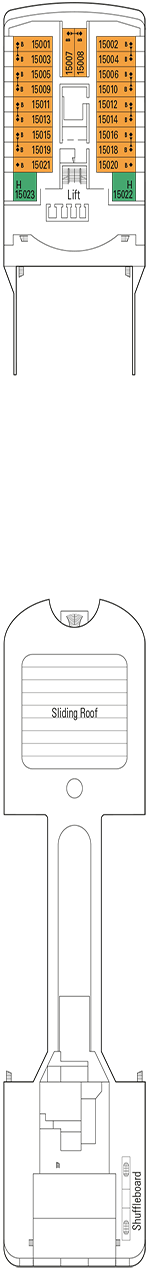 MSC Magnifica Deck plan & cabin plan