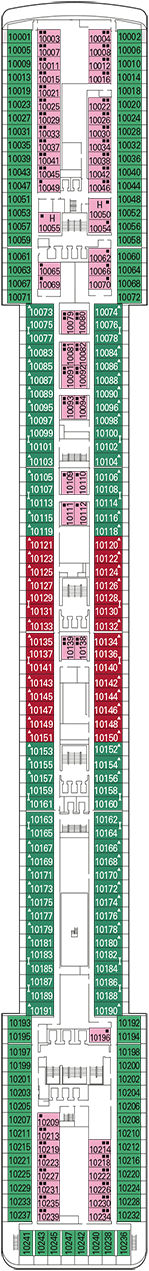 MSC Musica Deck plan & cabin plan