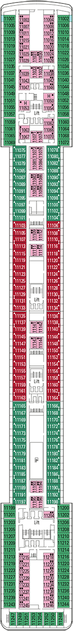 MSC Musica Deck plan & cabin plan