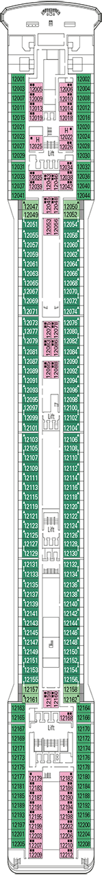 MSC Musica Deck plan & cabin plan