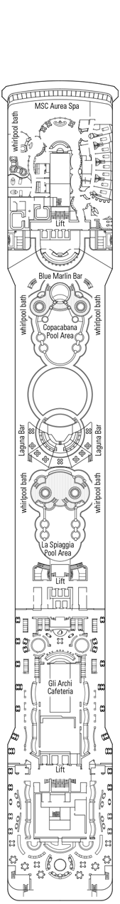 MSC Musica Deck plan & cabin plan