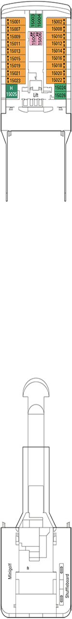 MSC Musica Deck plan & cabin plan