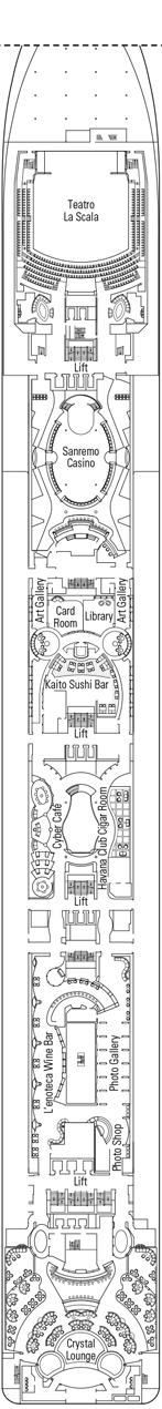 MSC Musica Deck plan & cabin plan