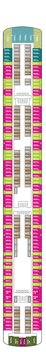 Norwegian Gem Deck plan & cabin plan