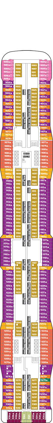 Norwegian Epic Deck plan & cabin plan