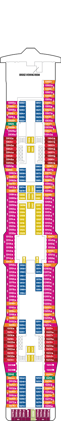 Norwegian Epic Deck plan & cabin plan