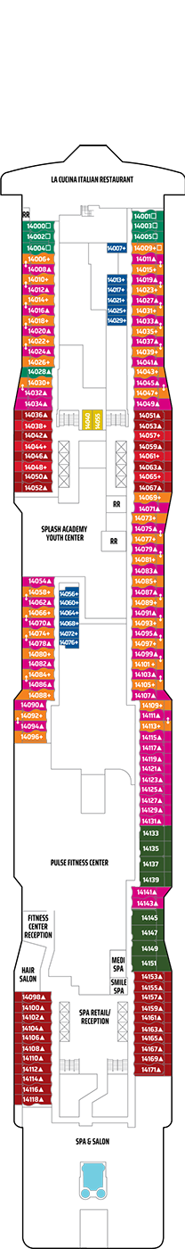 Norwegian Epic Deck plan & cabin plan
