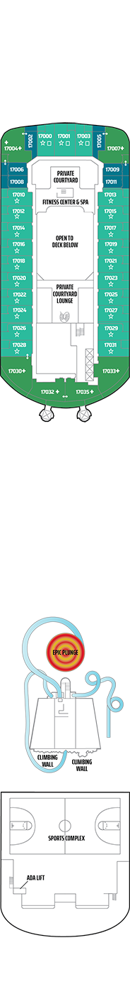 Norwegian Epic Deck plan & cabin plan