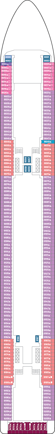 Norwegian Epic Deck plan & cabin plan