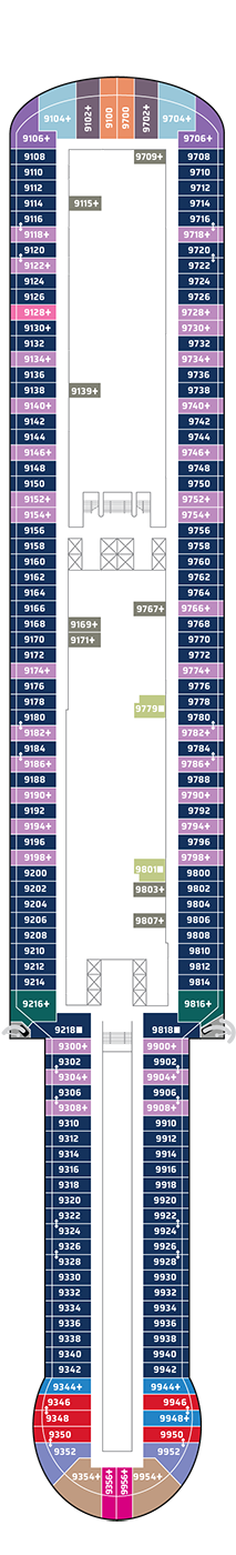 Norwegian Prima Deck plan & cabin plan
