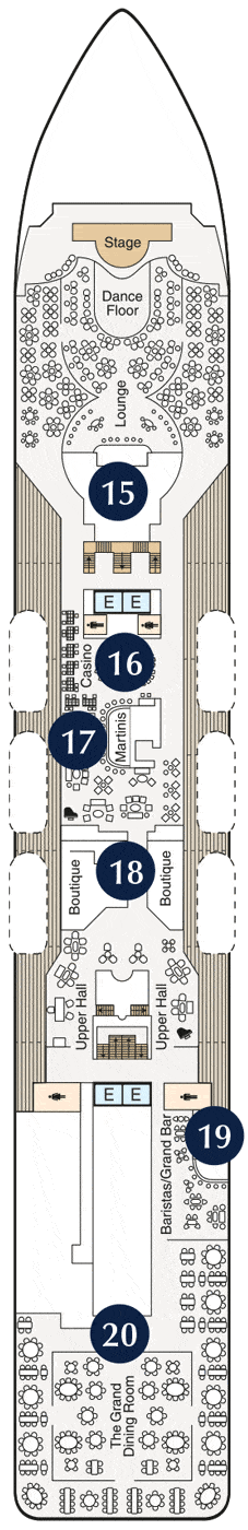 Nautica Deck plan & cabin plan
