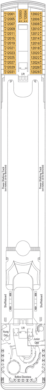 MSC Opera Deck plan & cabin plan