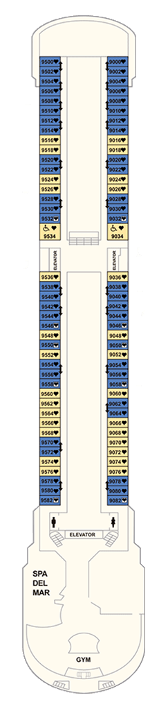 Monarch Deck plan & cabin plan