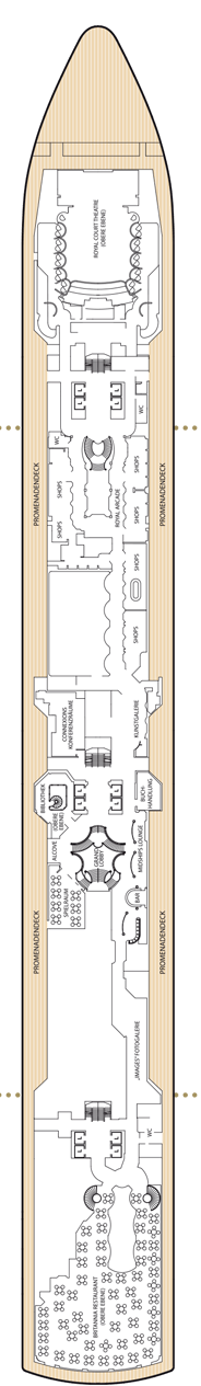 Queen Victoria Deck plan & cabin plan