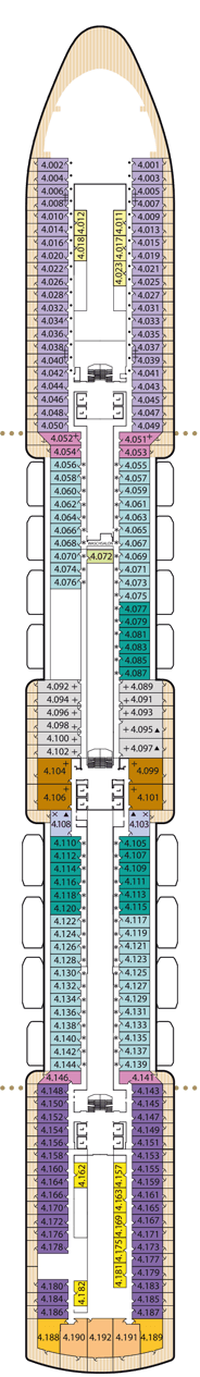 Queen Victoria Deck plan & cabin plan