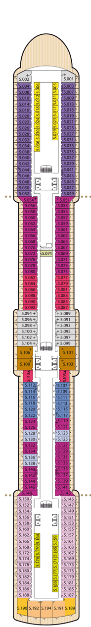 Queen Victoria Deck plan & cabin plan