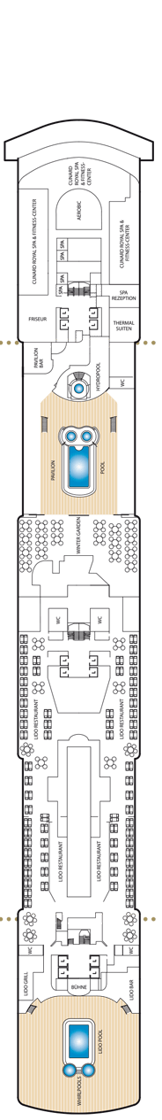Queen Victoria Deck plan & cabin plan