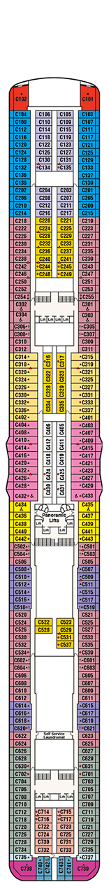 Regal Princess Deck plan & cabin plan