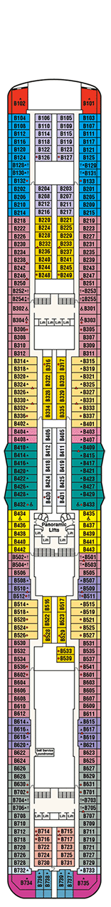 Regal Princess Deck plan & cabin plan