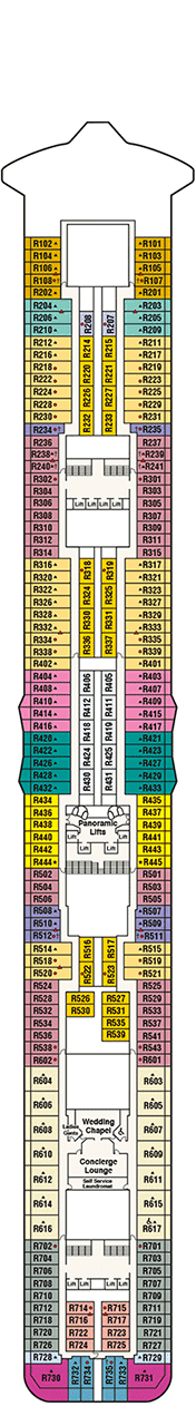 Regal Princess Deck plan & cabin plan