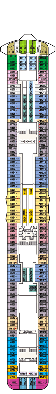 Regal Princess Deck plan & cabin plan