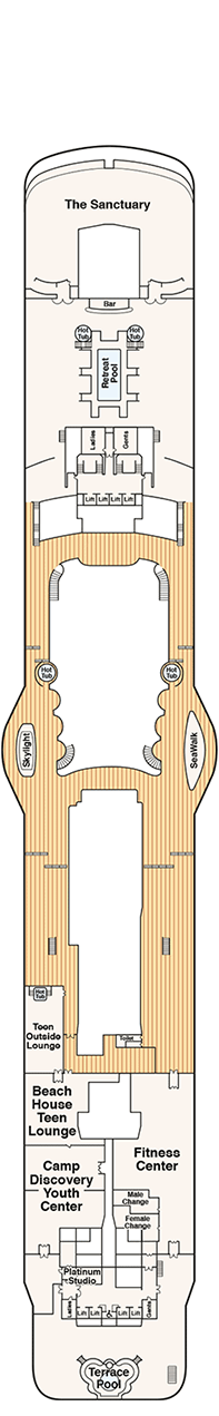 Regal Princess Deck plan & cabin plan