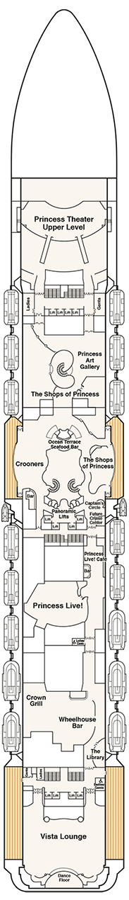 Regal Princess Deck plan & cabin plan
