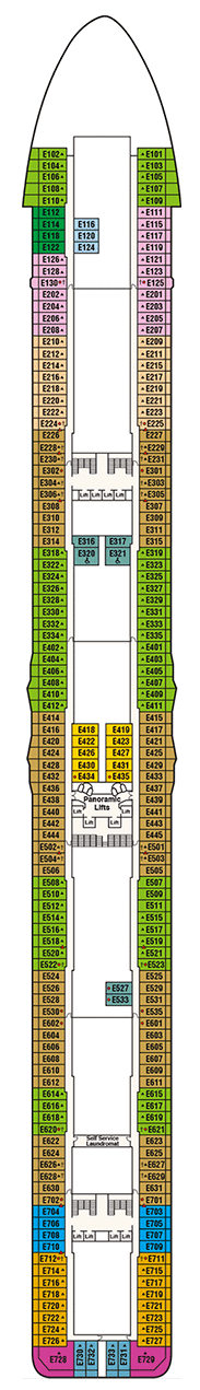 Regal Princess Deck plan & cabin plan