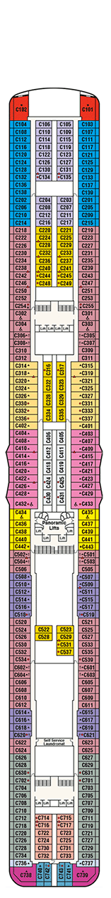 Royal Princess Deck plan & cabin plan