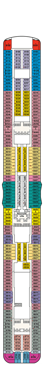 Royal Princess Deck plan & cabin plan