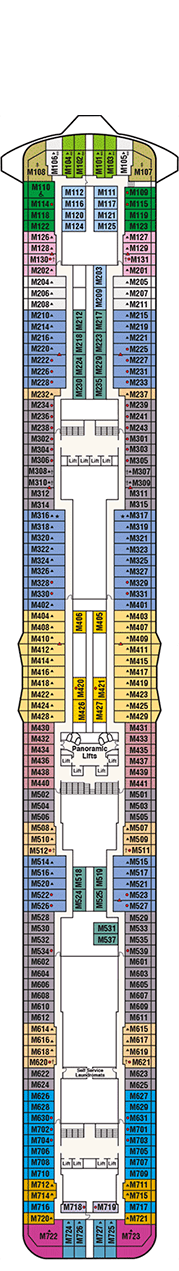 Royal Princess Deck plan & cabin plan