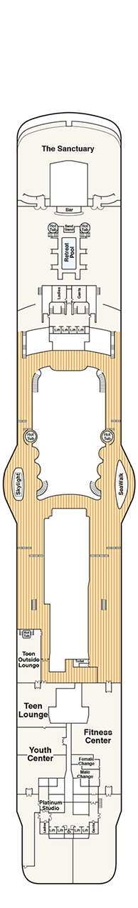 Royal Princess Deck plan & cabin plan
