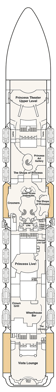 Royal Princess Deck plan & cabin plan