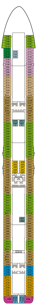 Royal Princess Deck plan & cabin plan
