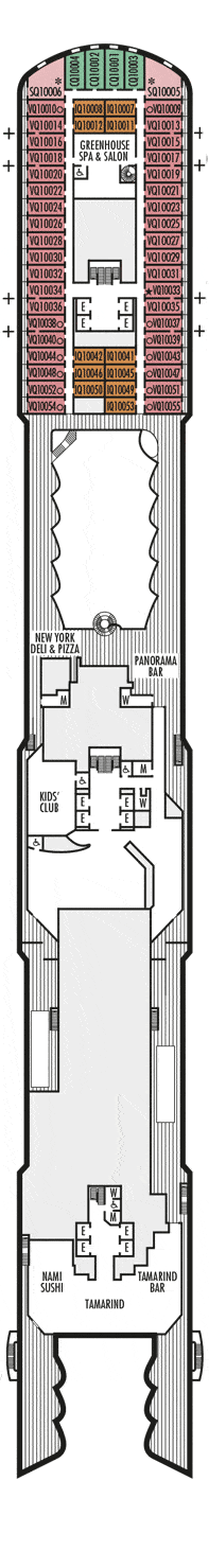 Rotterdam Deck plan & cabin plan