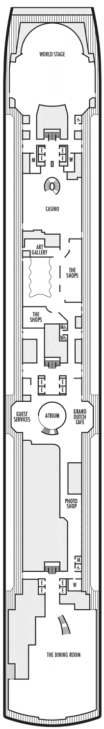 Rotterdam Deck plan & cabin plan