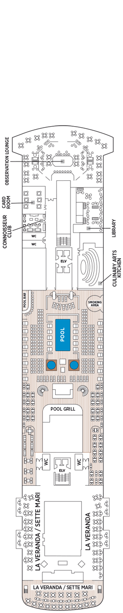 Seven Seas Splendor Deck plan & cabin plan